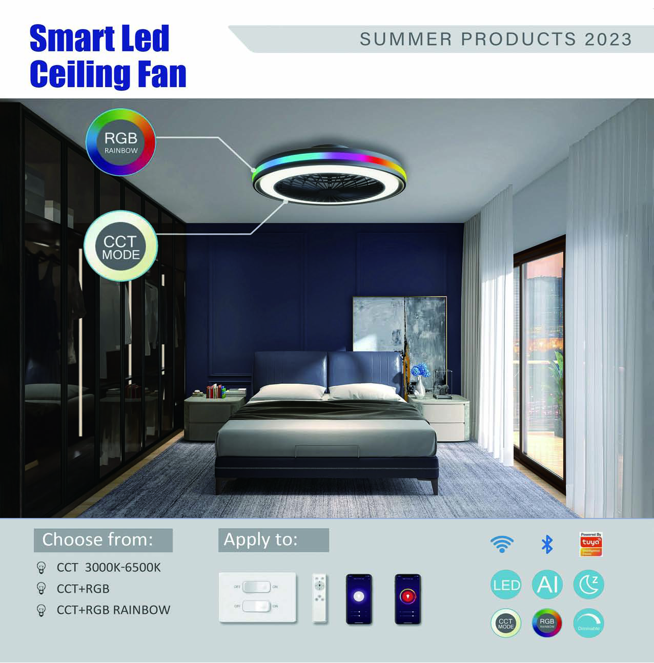 Your choice, Smart Ceiling Fan Light | LACLED